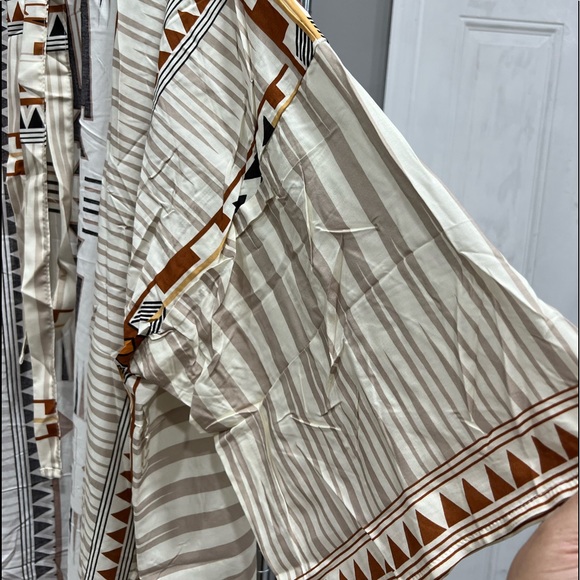 Tops | Brand New Bohemian Western Aztec Tribalgeo Belted Kimono Duster ...